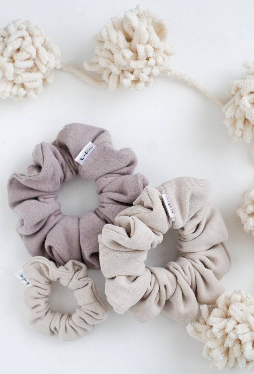 Oat Milk // full size scrunchie – Ava Bear Bowtique